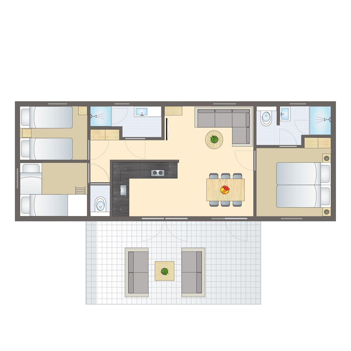 4-6-person Cottage 4-6B on Holiday park De Thijmse Berg