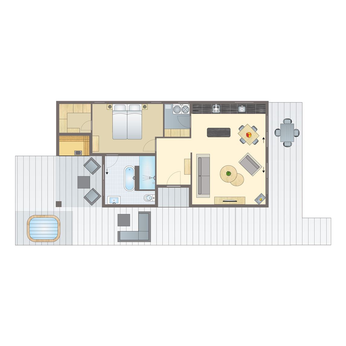 2-person lodge - Moonlight Spa Luxury 2EL1 on Laceby Manor Resort & Spa