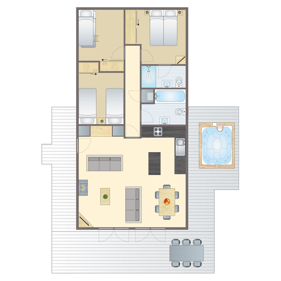 6-8 person lodge - Spitfire Lodge 6C3 on Marwell Resort