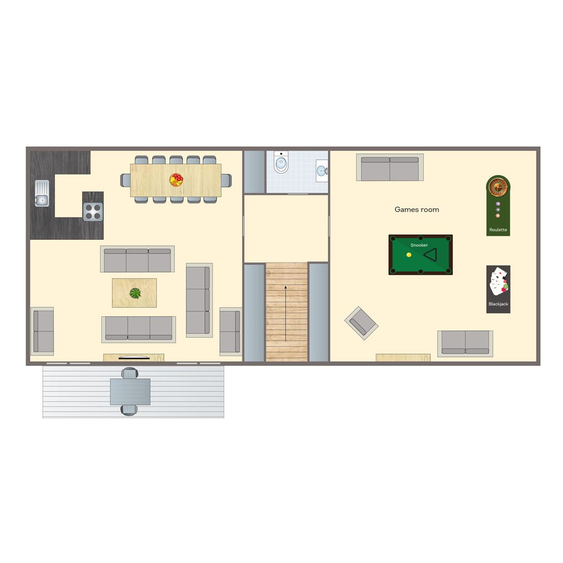 12-person lodge - The Braveheart 12LJ on Piperdam