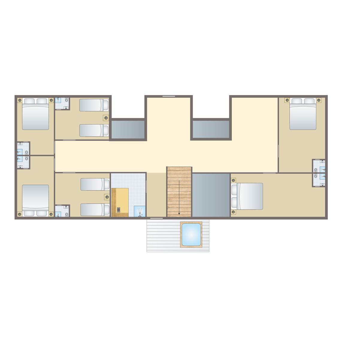 12-person lodge - The Braveheart 12LJ on Piperdam