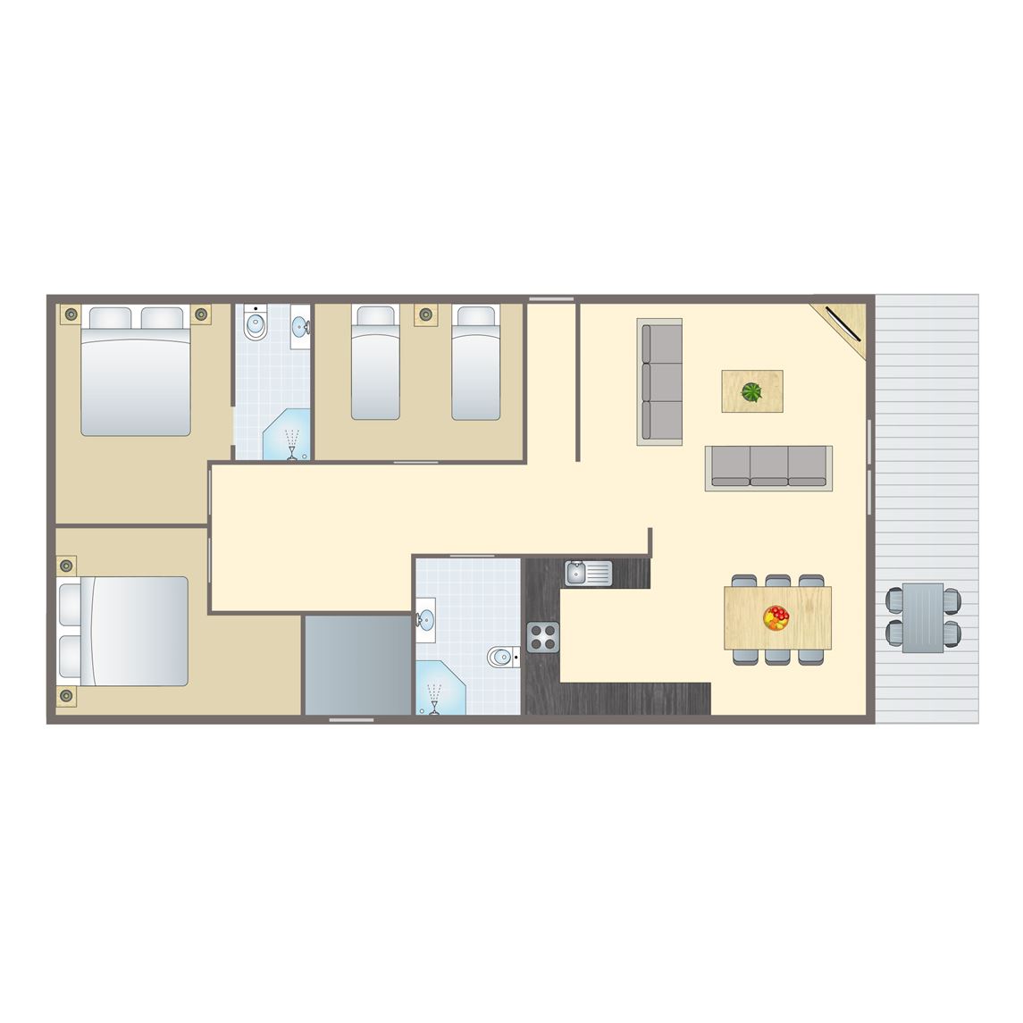 6-person lodge - Osprey Lodge 6C on Piperdam